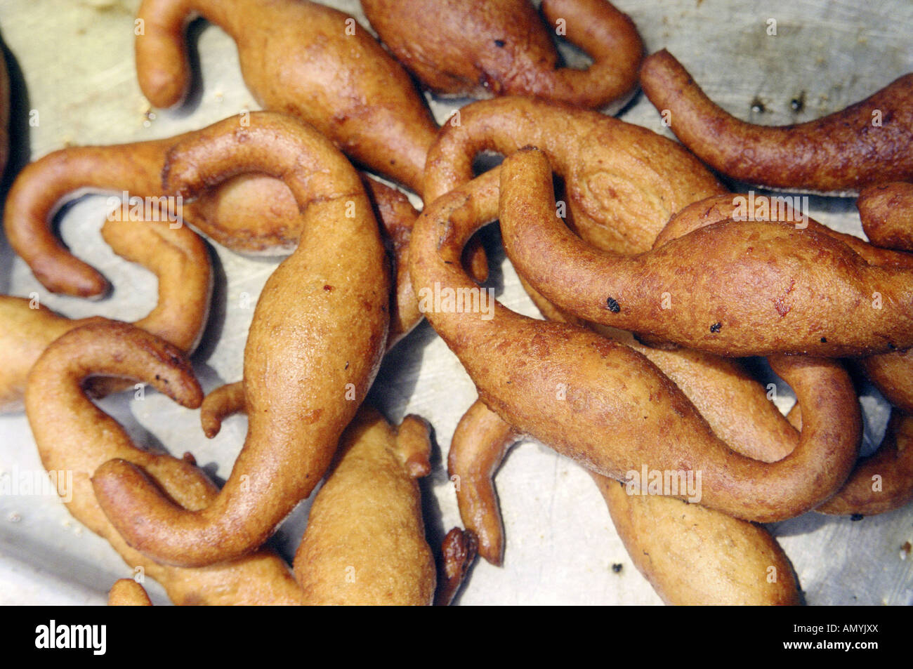 Crab shaped snack filled with jam at Cuban stall Stock Photo - Alamy