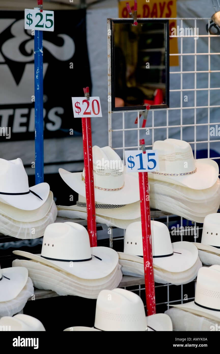 county fair western hats display, exhibit, stand, vendor, woven Stock ...