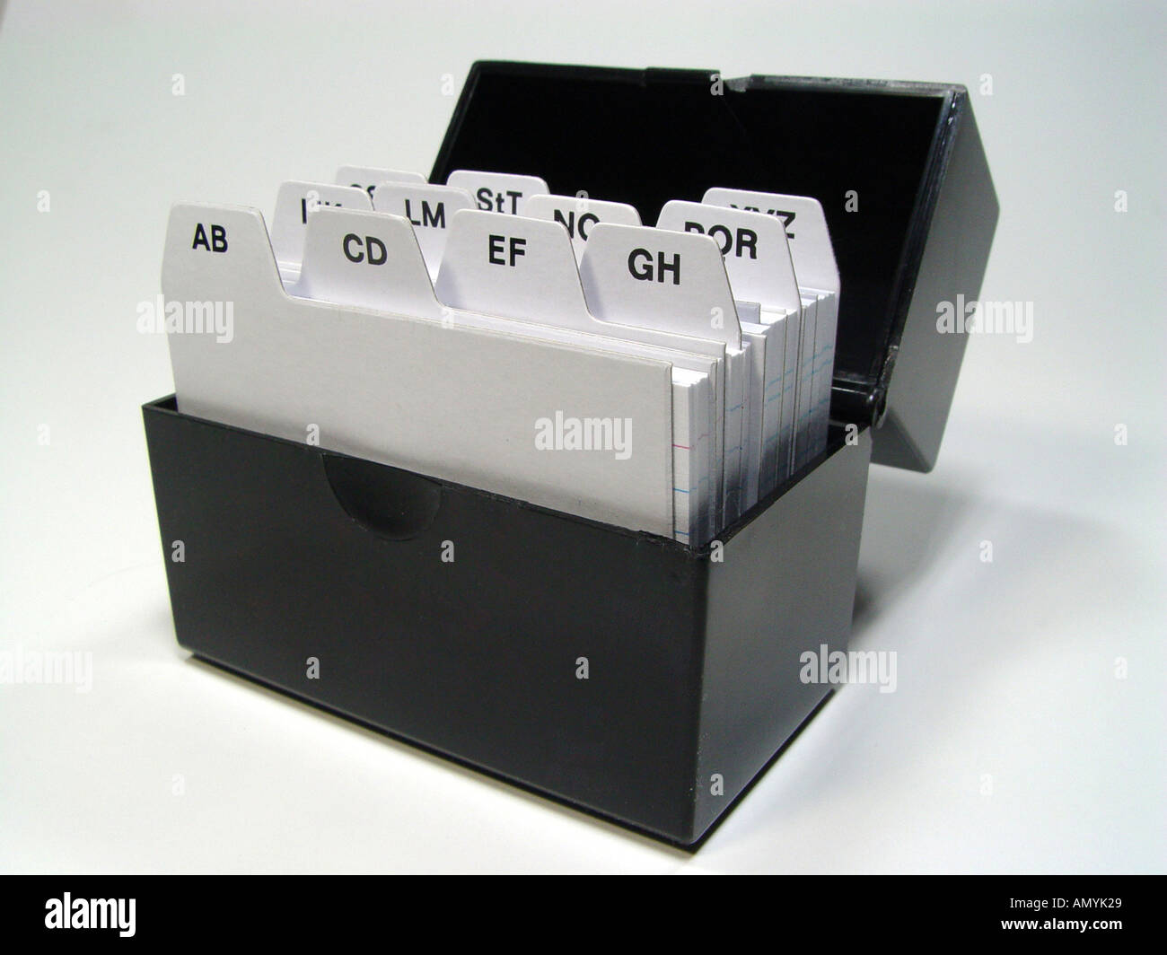 card index box Stock Photo - Alamy
