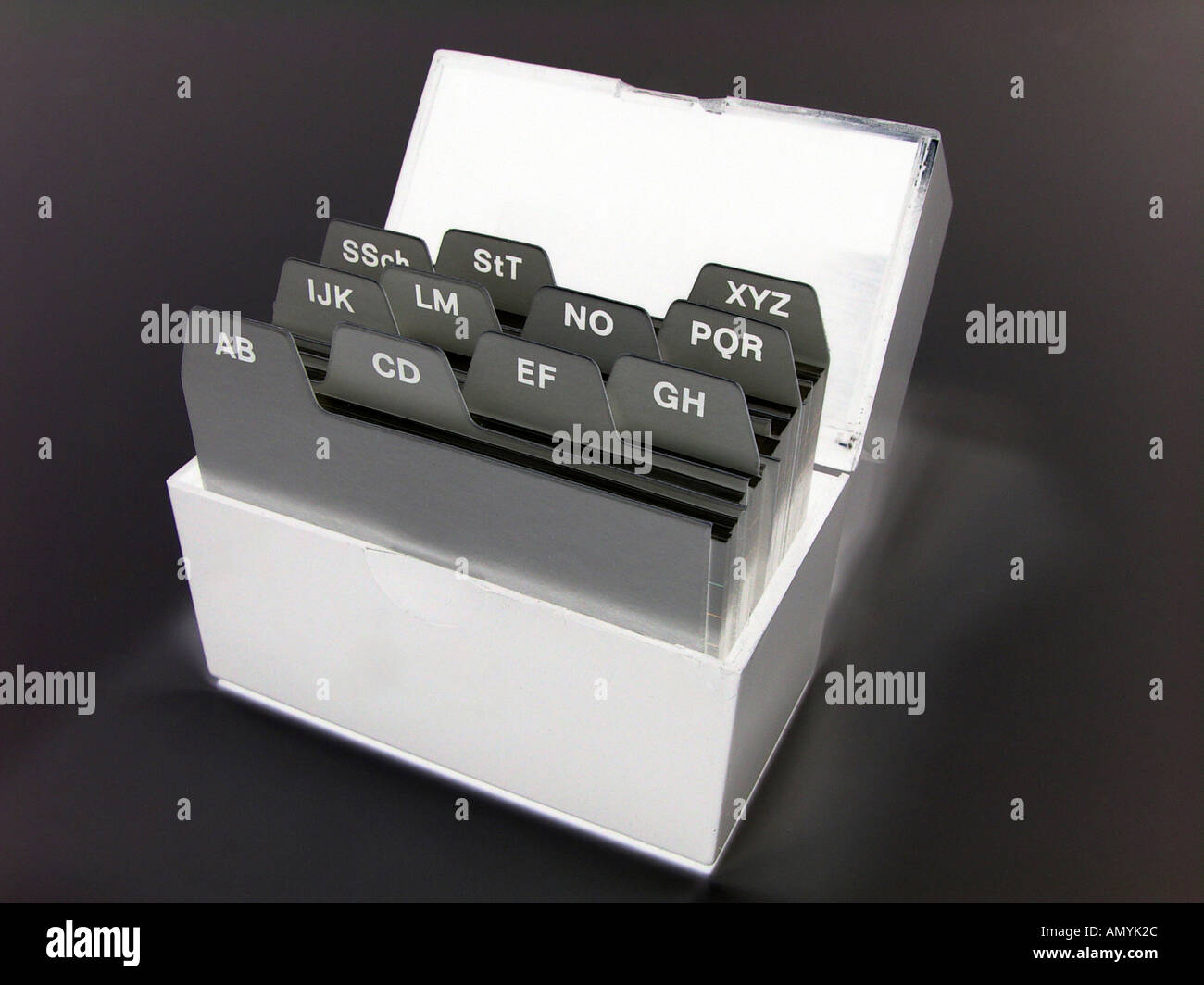 card index box Stock Photo - Alamy