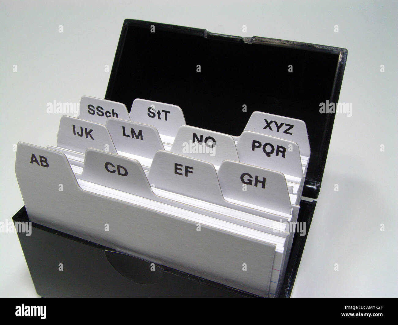 card index box Stock Photo - Alamy