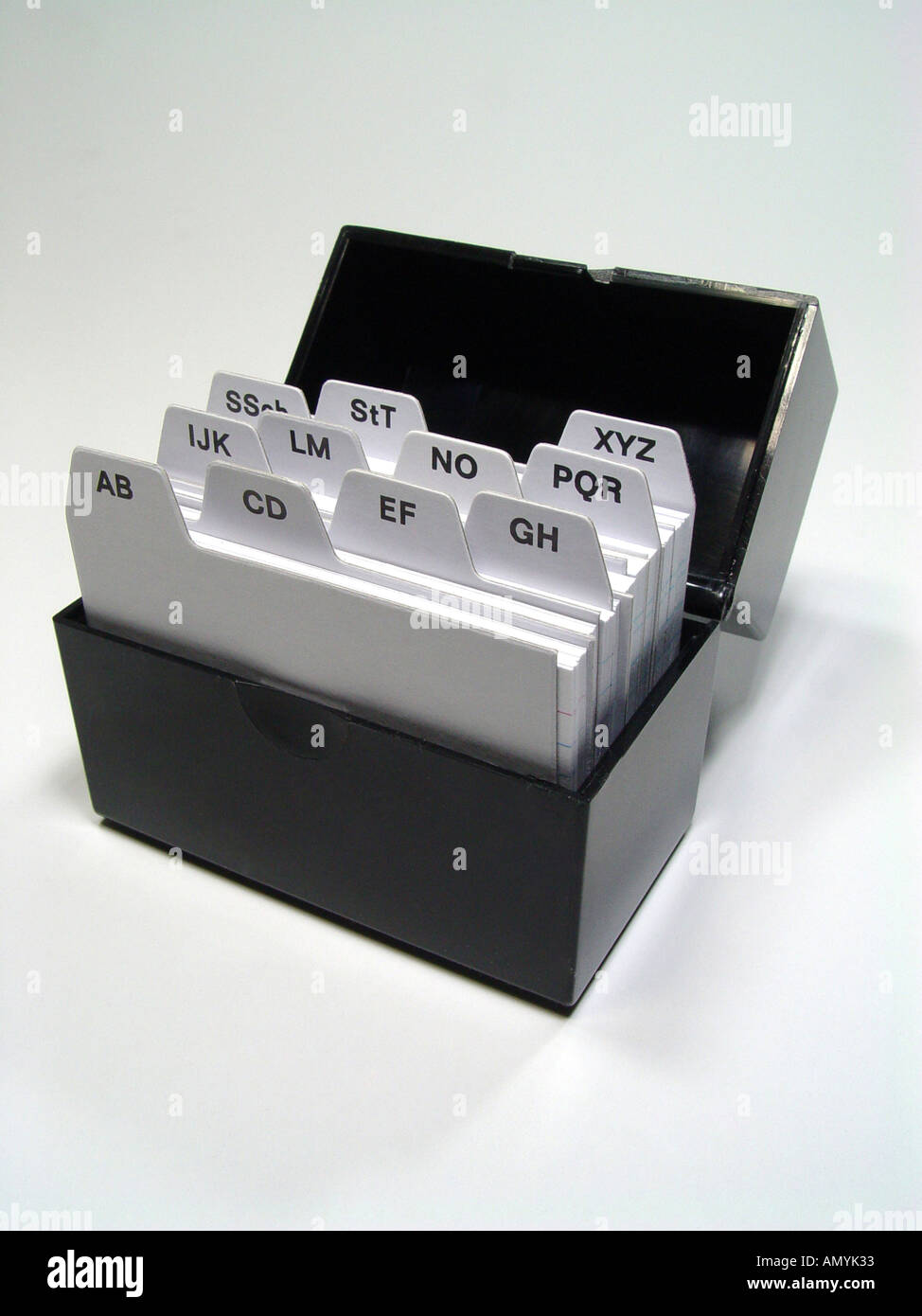 card index box Stock Photo - Alamy