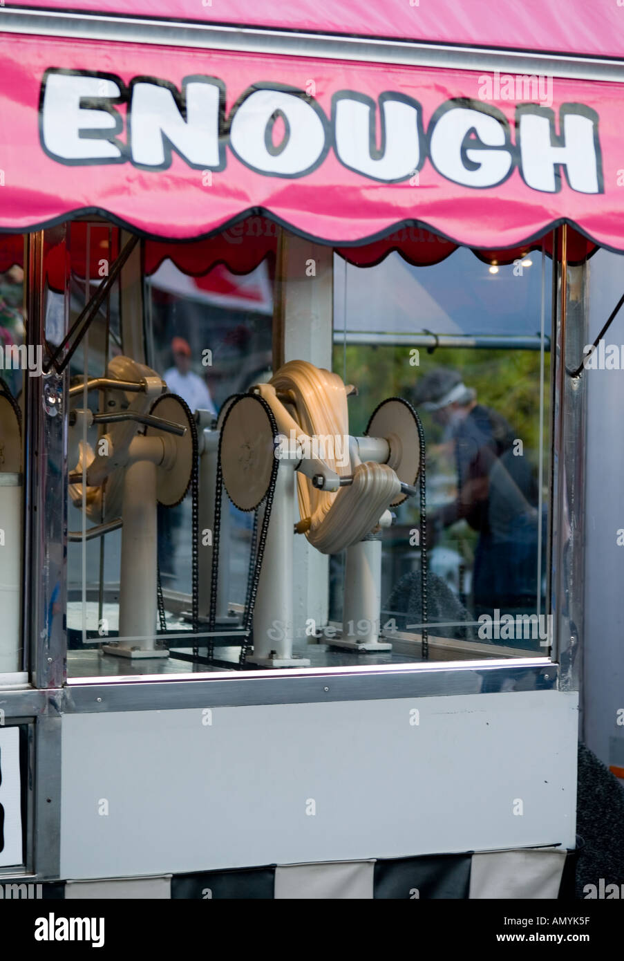 county fair amusements and food, taffee, toffee, pulling, candy ...