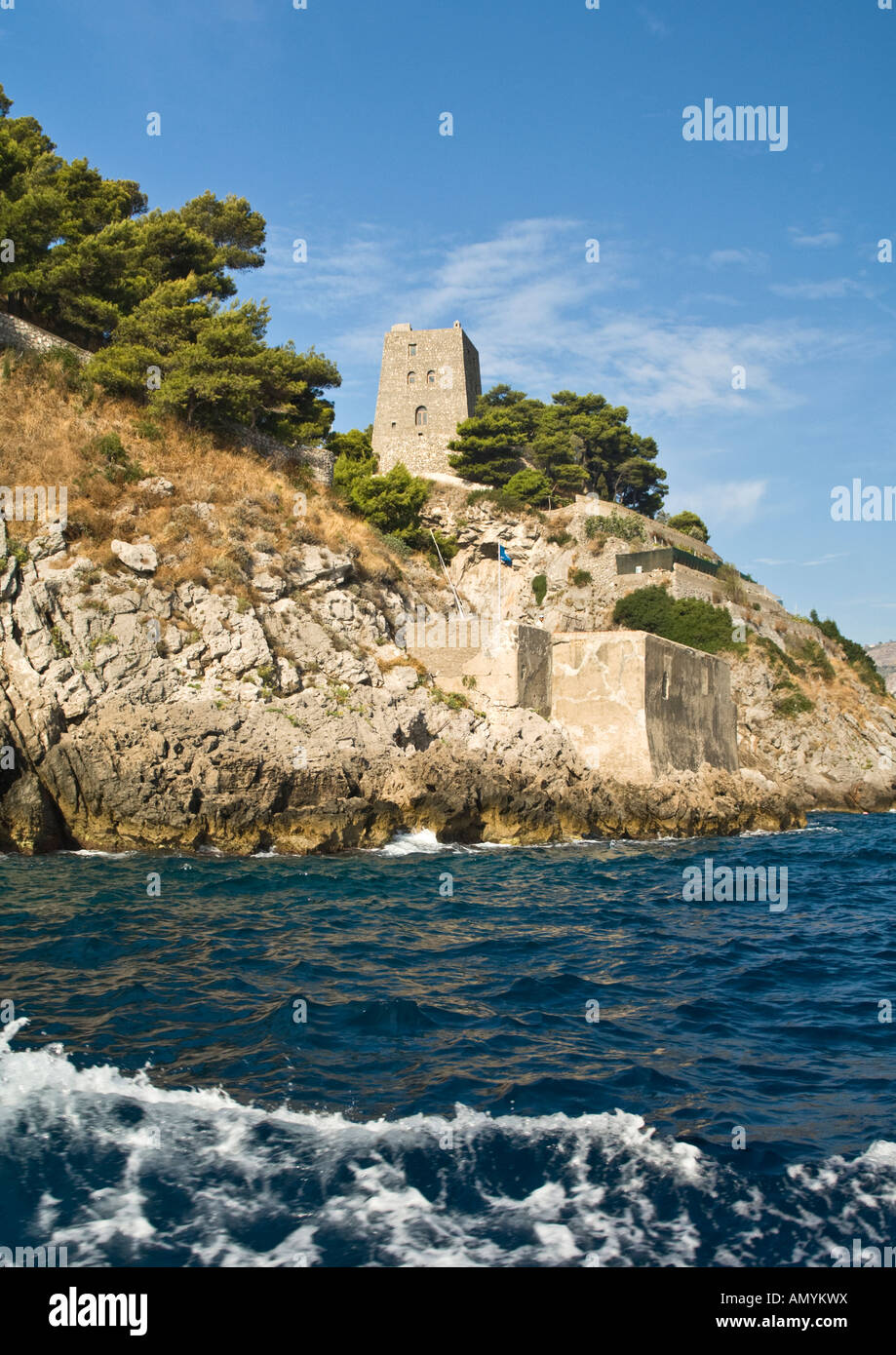 Ancient fortification on Amalfi coast, Italy Stock Photo - Alamy