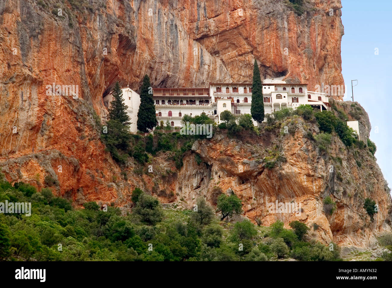 Monastery Elonis near Kosmas Parnon mountains Peloponnese Greece Stock ...