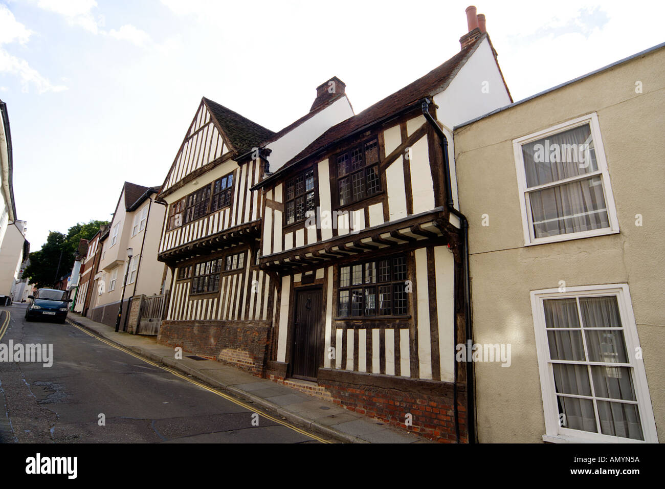 The historic Dutch Quarter East Stockwell Street Colchester Essex UK ...