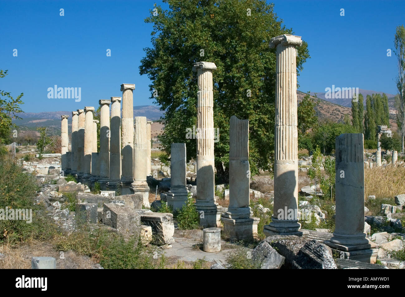 Turkey Aphrodisias in the Meander valley excavations southern Agora ...