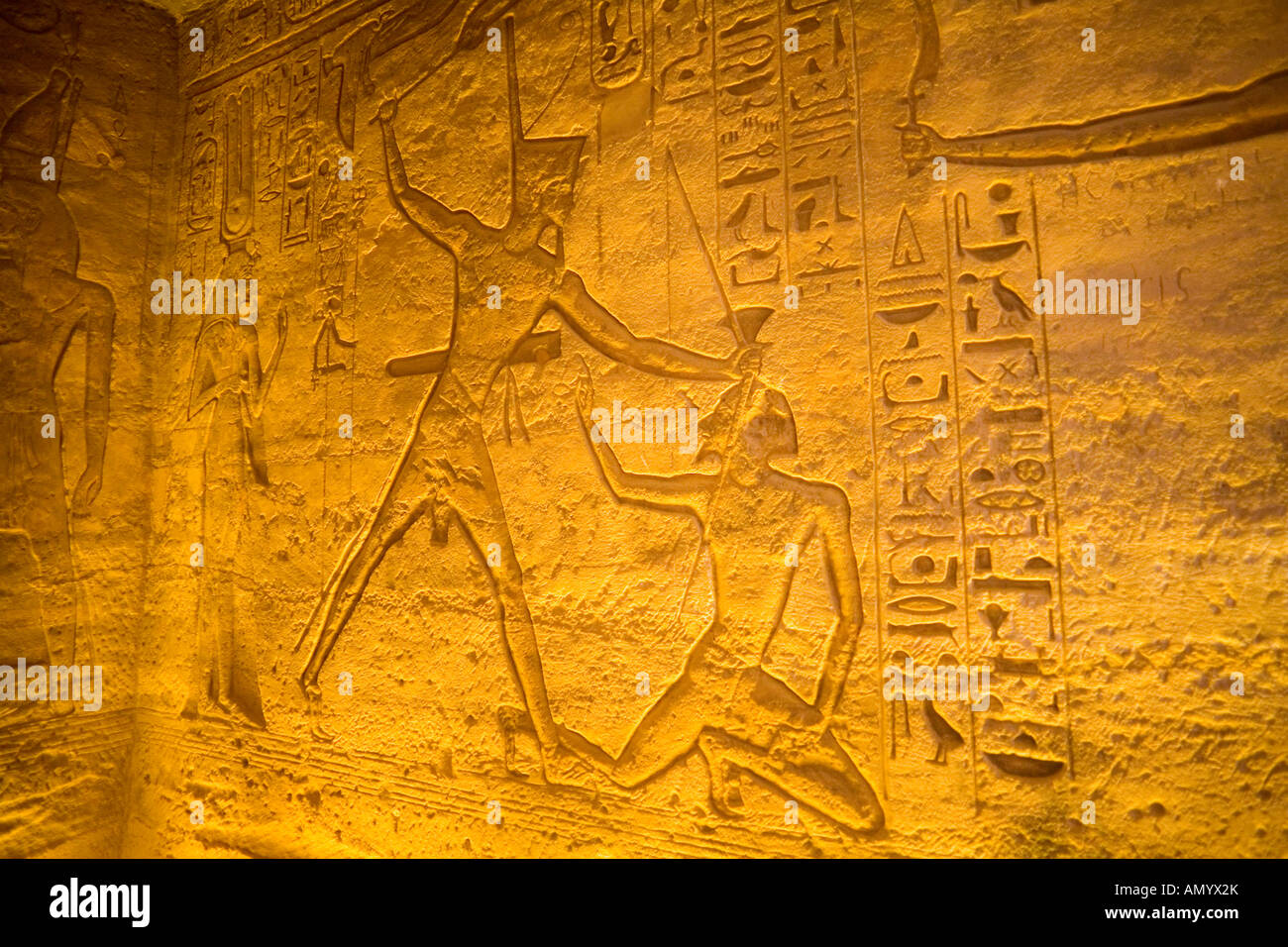 The interior of the Temple of Ramesses II at Abu Simbel Stock Photo - Alamy