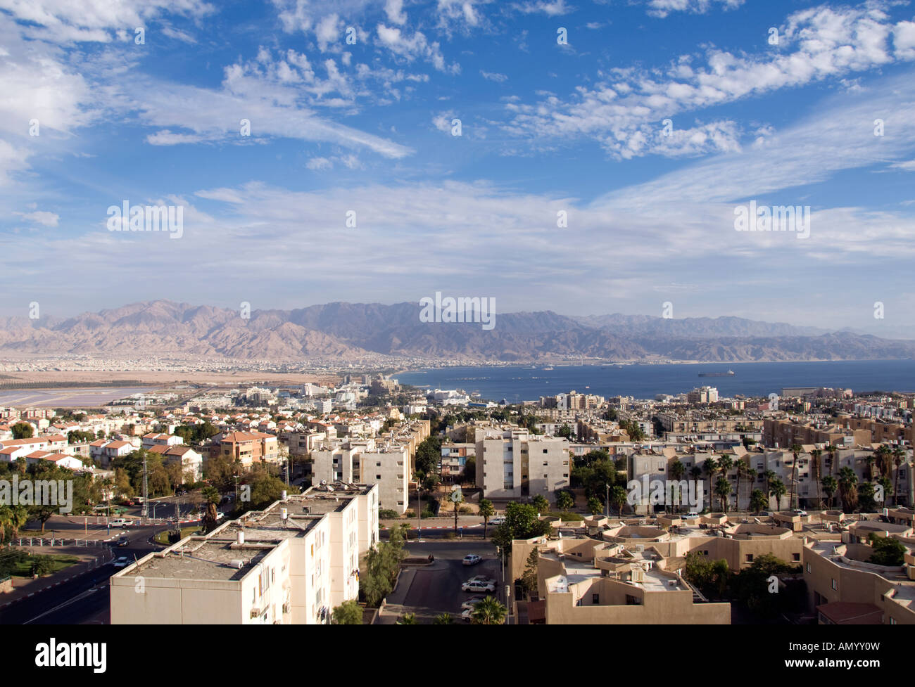 Rooftop view of Eilat Israel Stock Photo - Alamy
