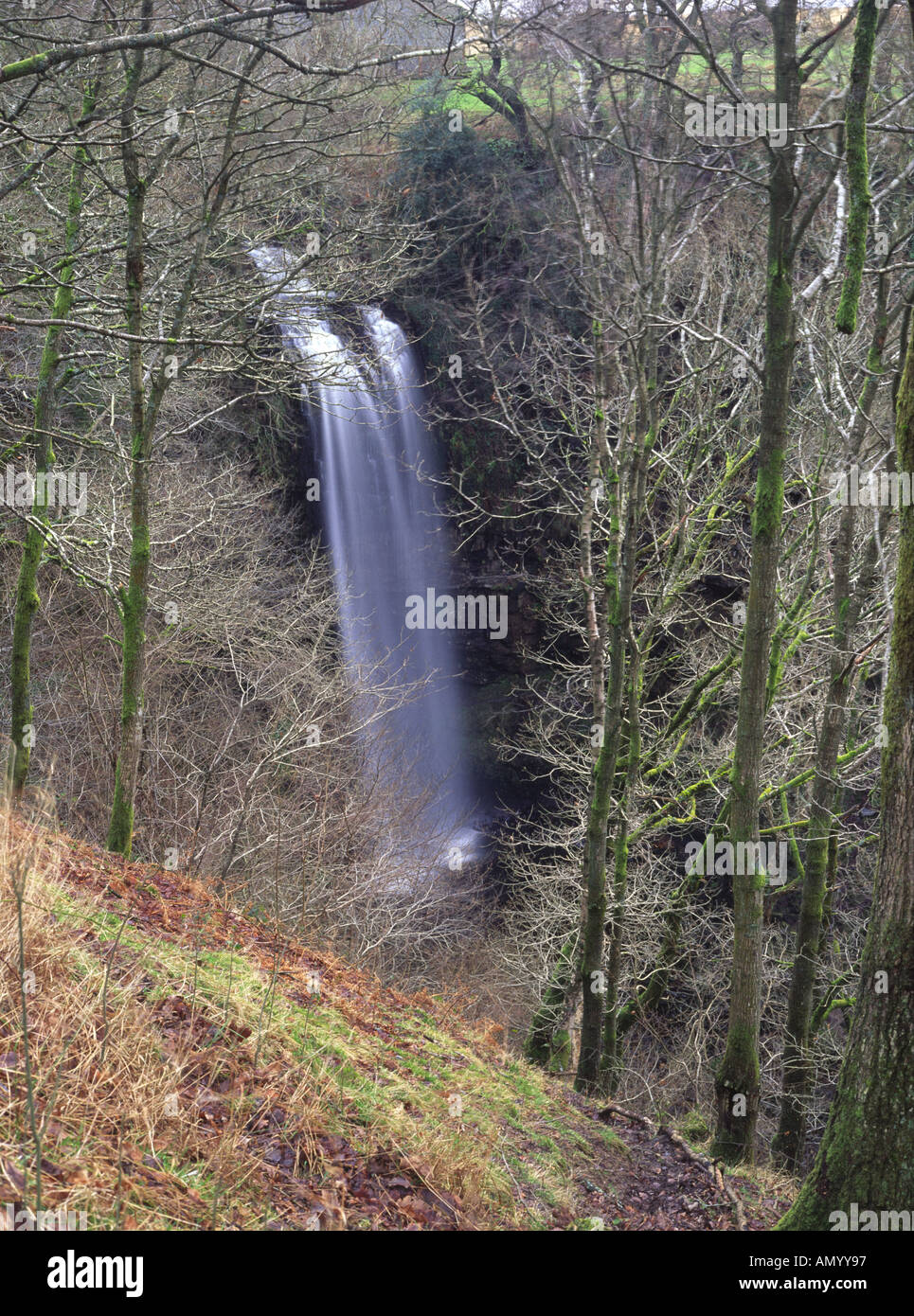 Henrhyd Falls in the Brecon Beacons National Park Swansea Valley and ...