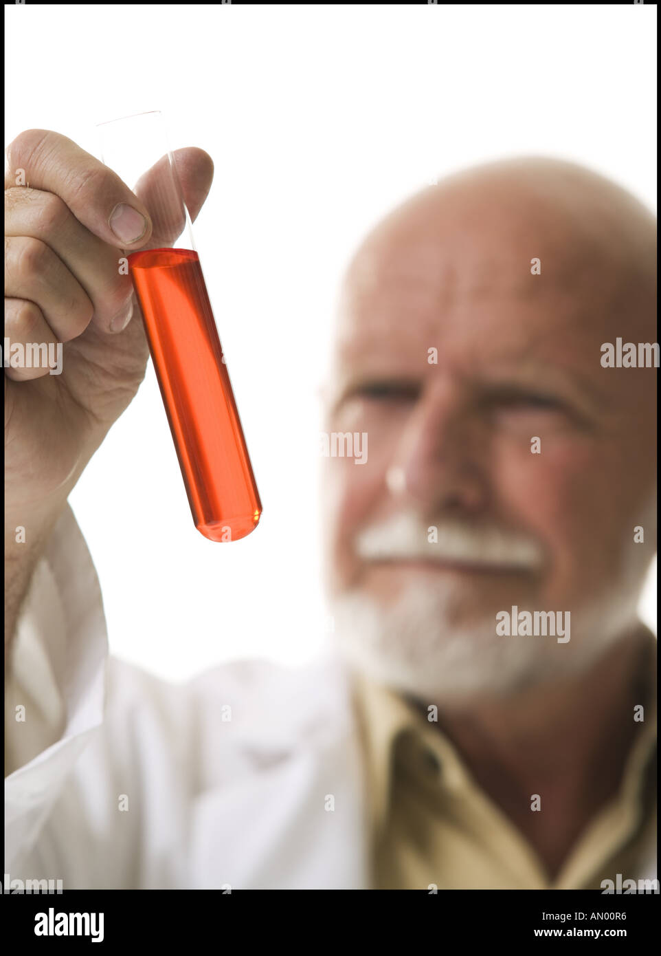 Silhouette man science test tube hi-res stock photography and images ...