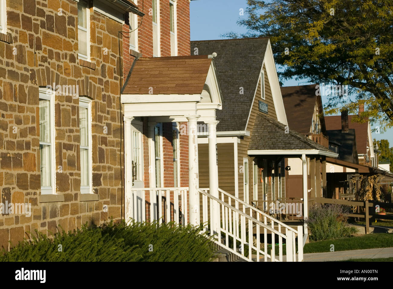 USA, IOWA, Amana Colonies, Amana: Building Details Stock Photo - Alamy