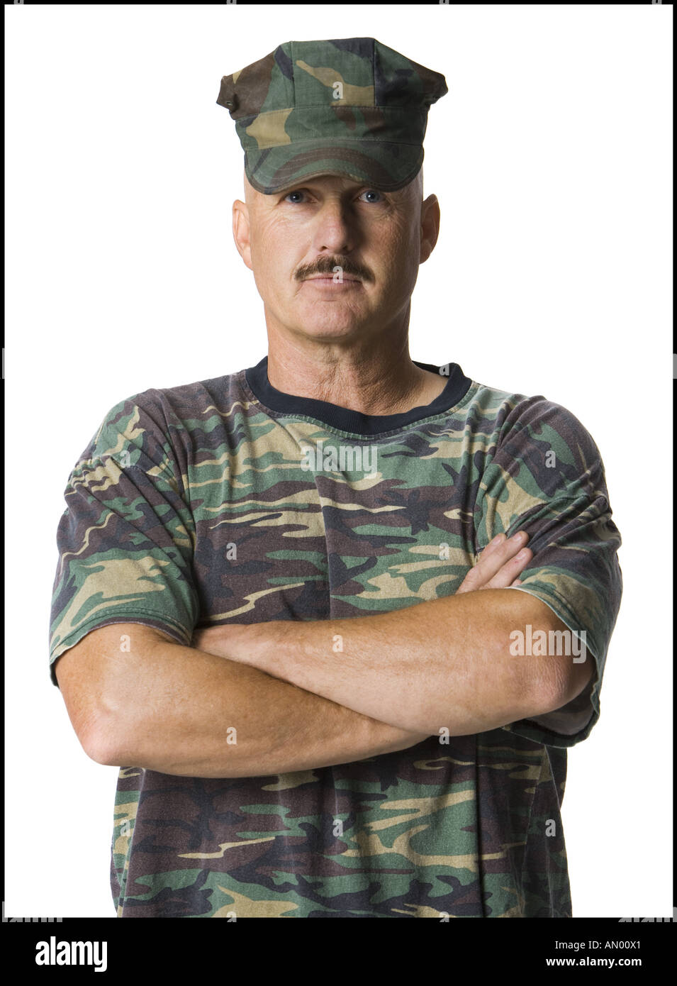 Portrait of a soldier in a military uniform Stock Photo - Alamy