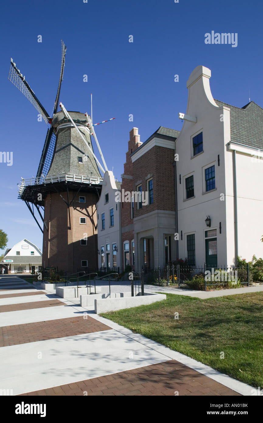 USA, IOWA, Pella: Dutch Windmill & Dutch Architecture Stock Photo - Alamy