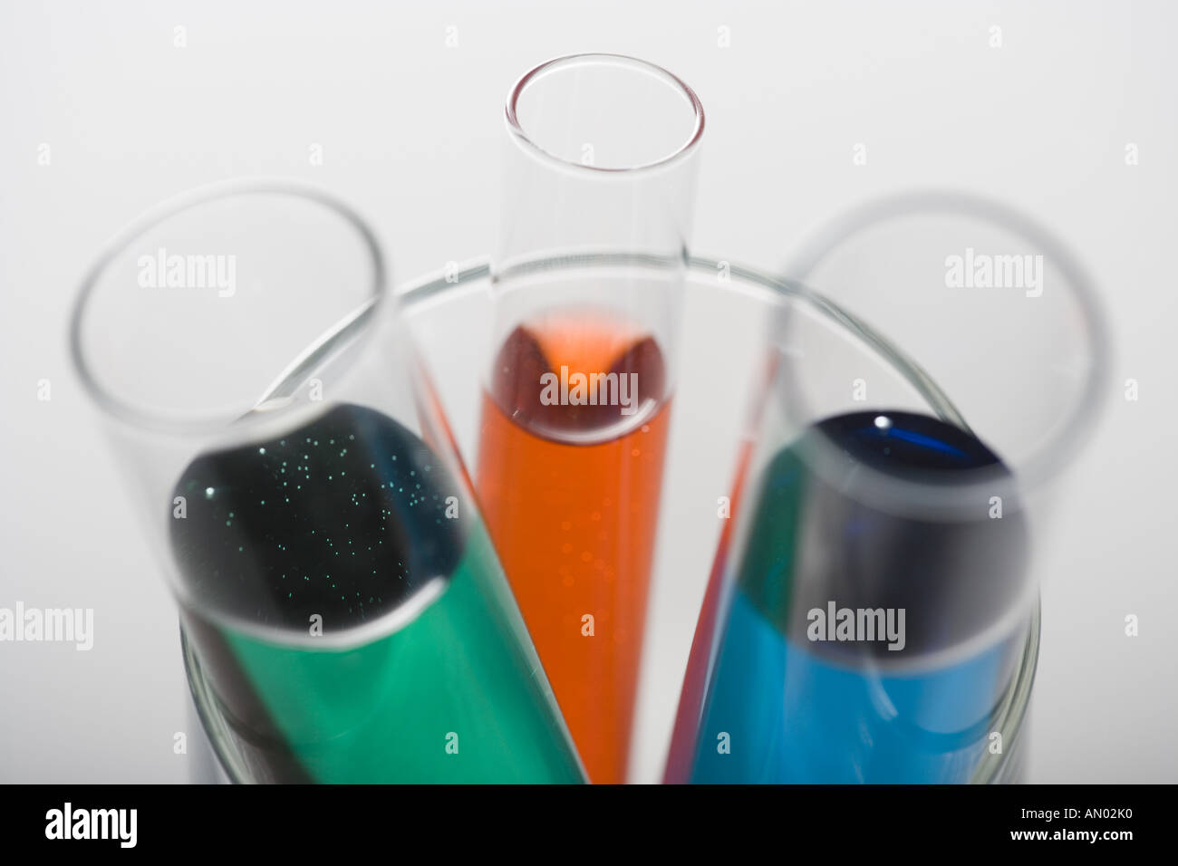 Test tubes blue liquid inside hi-res stock photography and images - Alamy