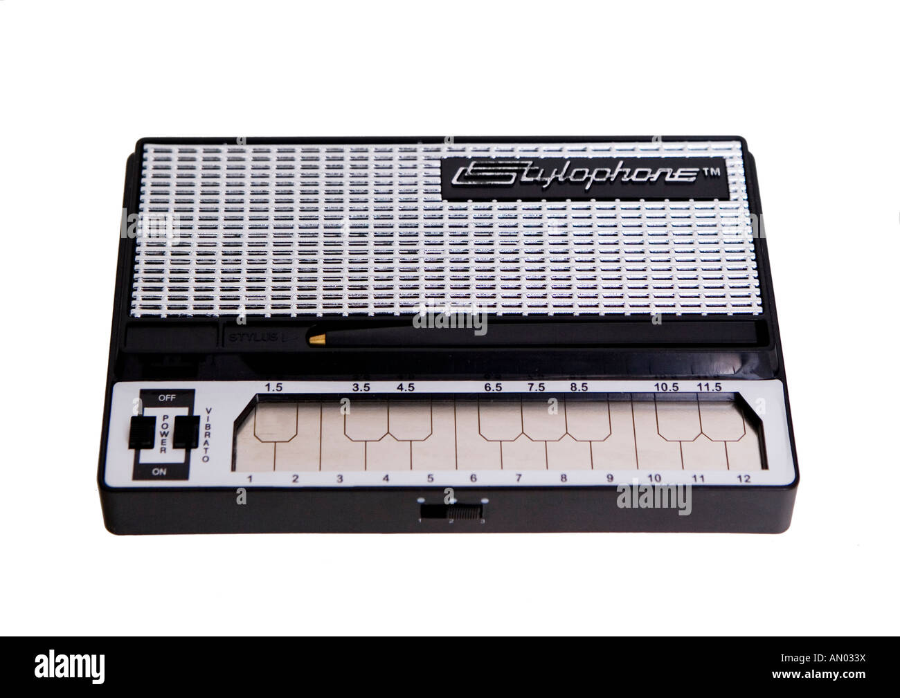 Stylophone on white background Stock Photo - Alamy