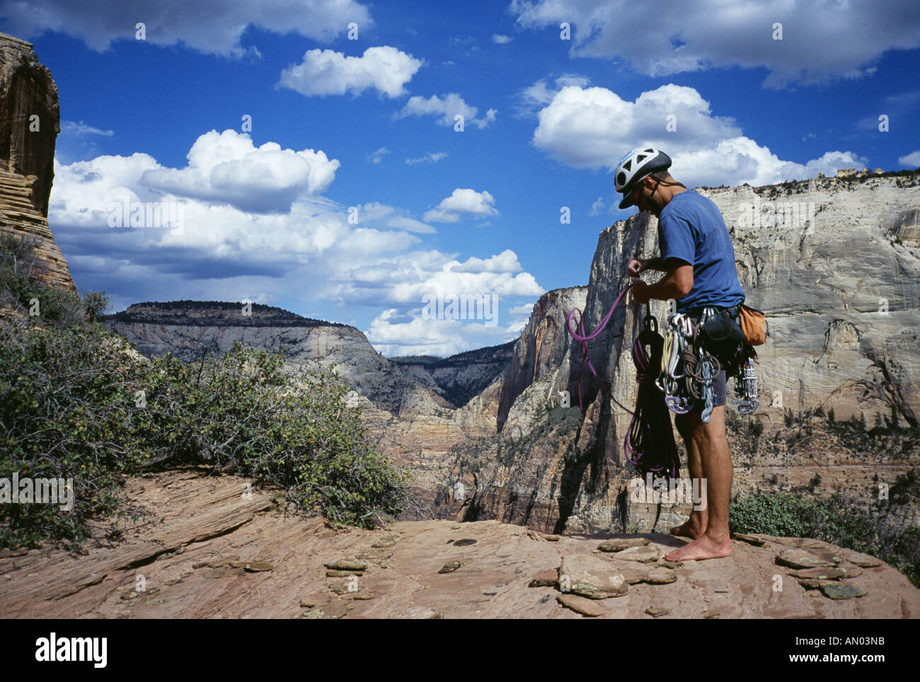 Profile rock climber standing hi-res stock photography and images - Alamy