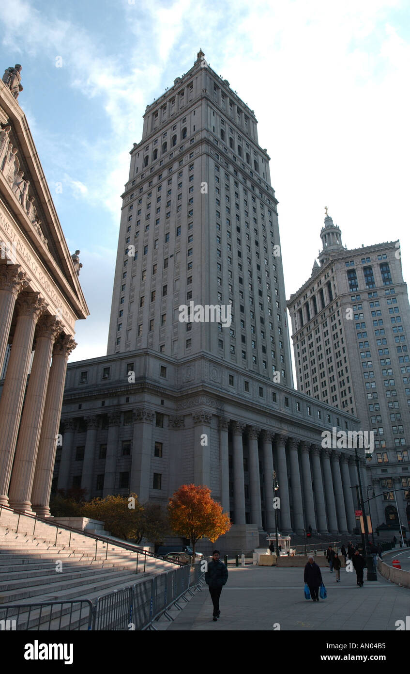 New York City Building Financial District Stock Photo - Alamy