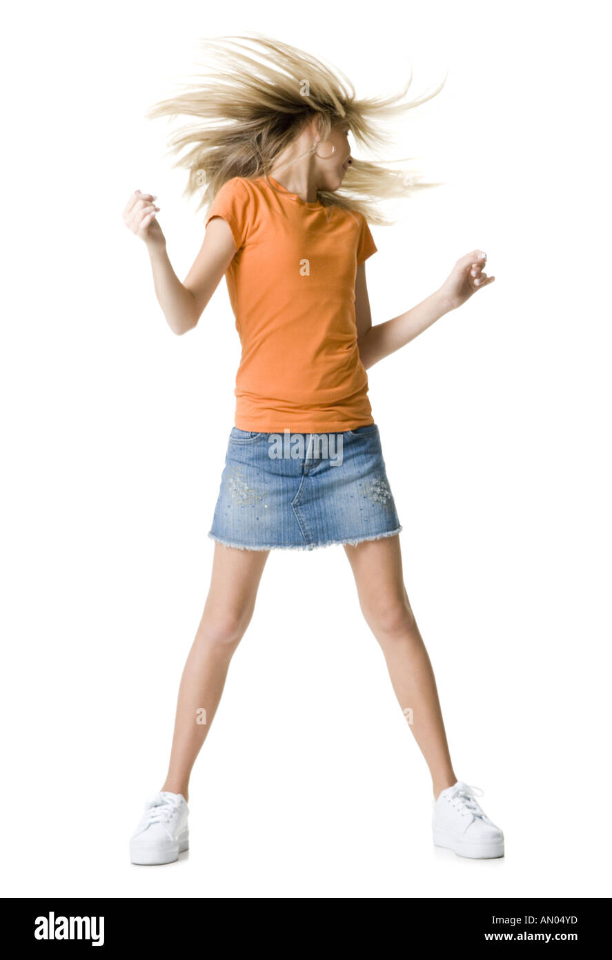 Girl shaking her head Stock Photo - Alamy