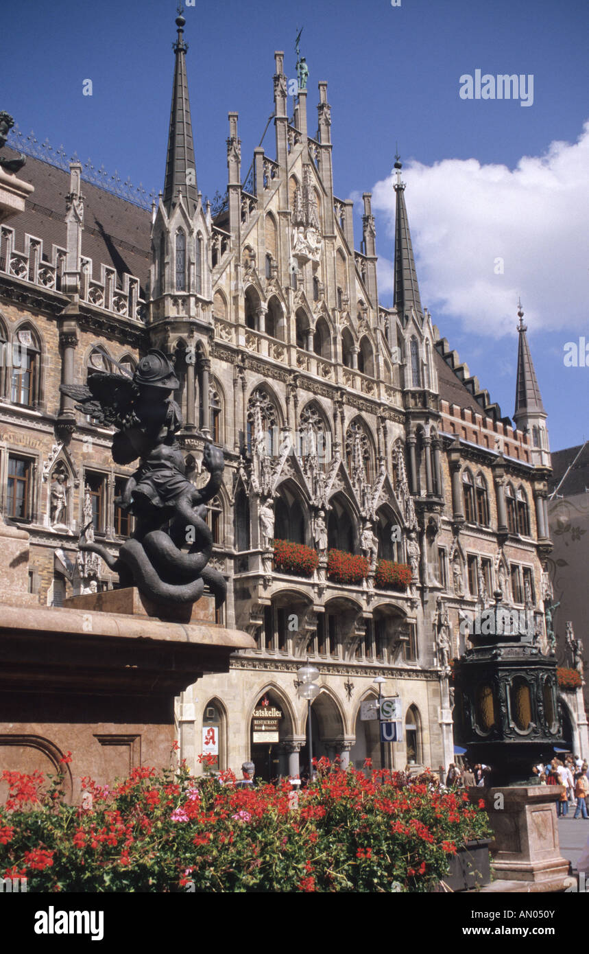 Town Hall, Marienplatz, Munic, Germany Stock Photo - Alamy