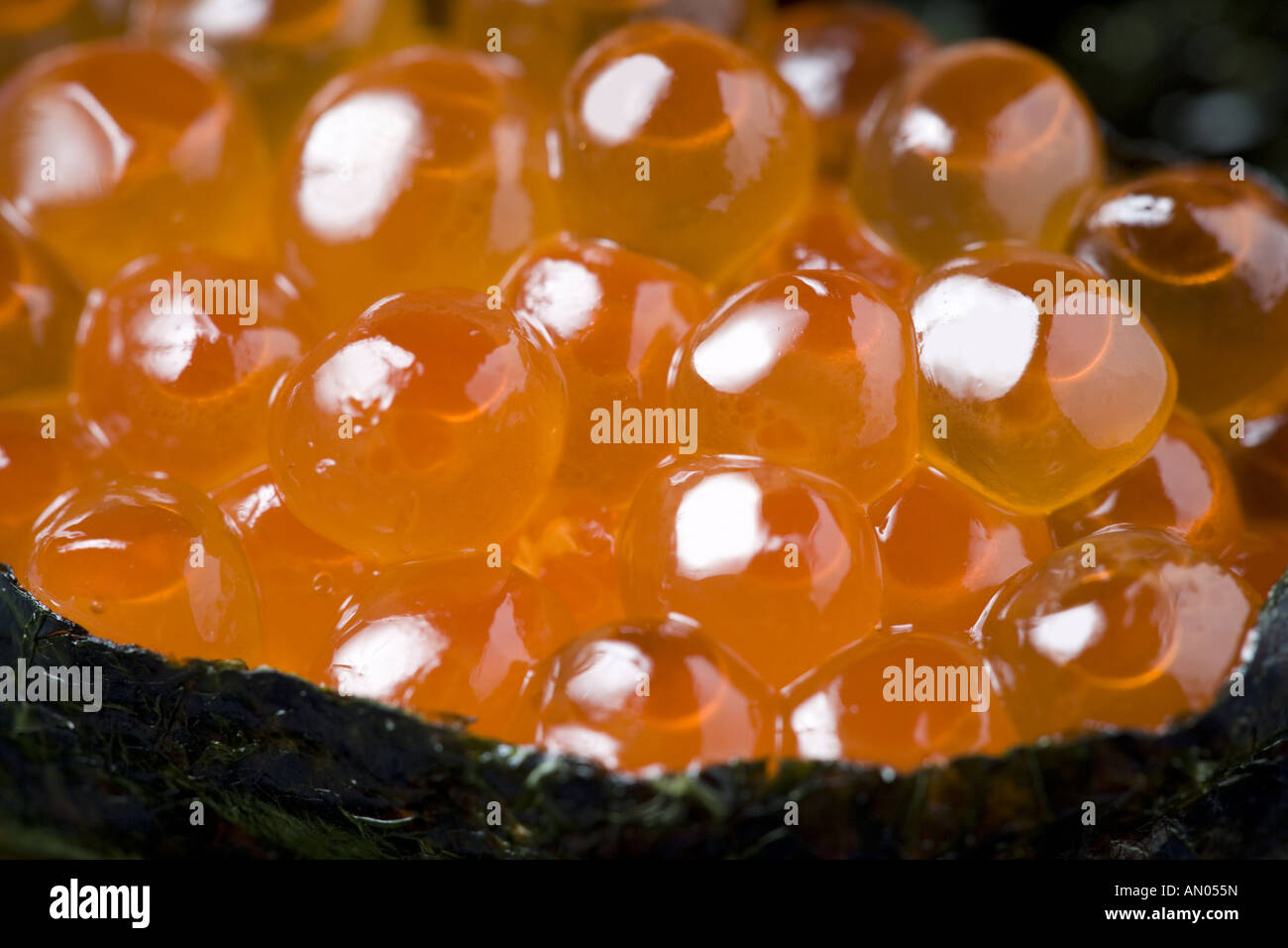Salmon roe roll Stock Photo - Alamy