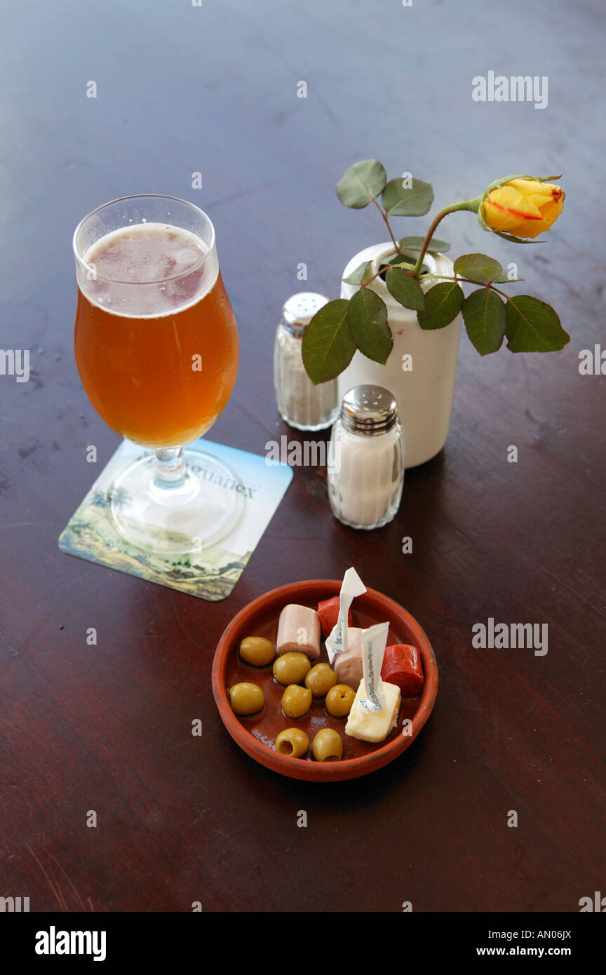Beer and tapas at Taberna de la Muralla, Plaza Vieja, Havana, Cuba ...