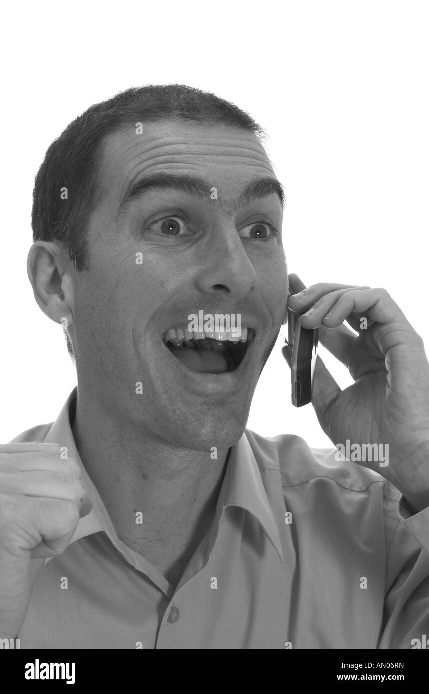 Excited conversation Black and White Stock Photos & Images - Alamy