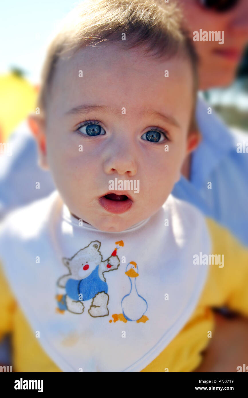 Little baby with wondering face Stock Photo - Alamy