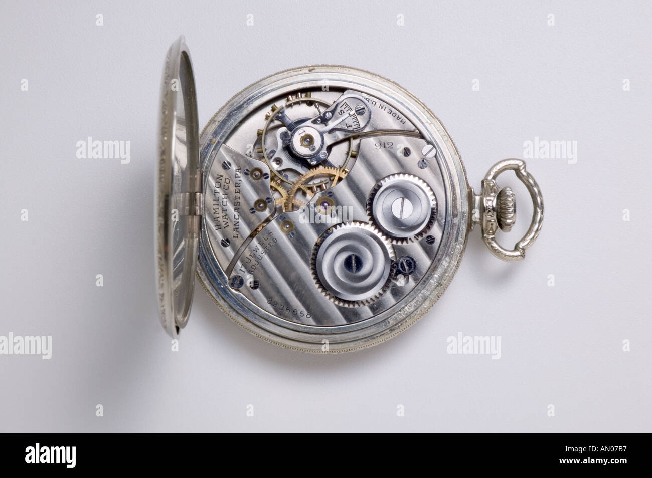 Pocket Watch Movement Stock Photo - Alamy