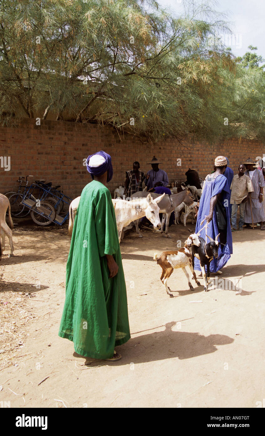 Mali Djenne Market Sheep Farmer Stock Photo - Alamy