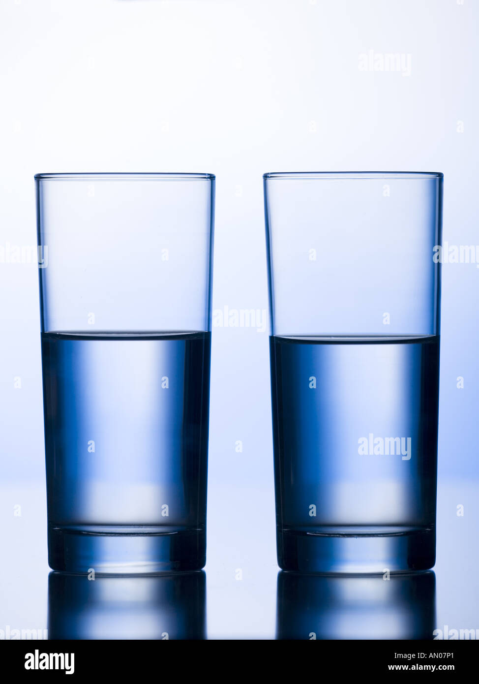 Two glasses of water Stock Photo - Alamy