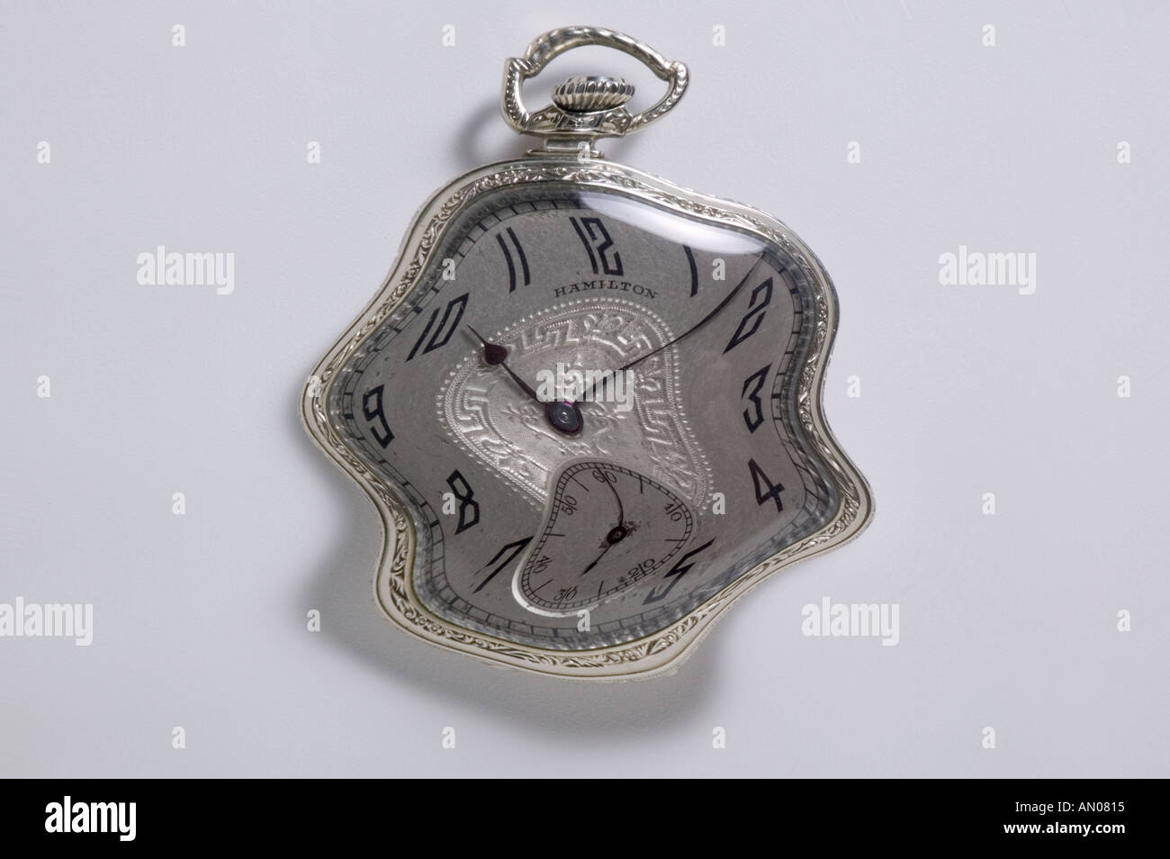 Pocket Watch Distorted Stock Photo - Alamy