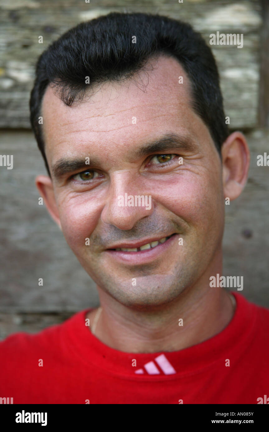 Portrait of white Cuban man Stock Photo - Alamy