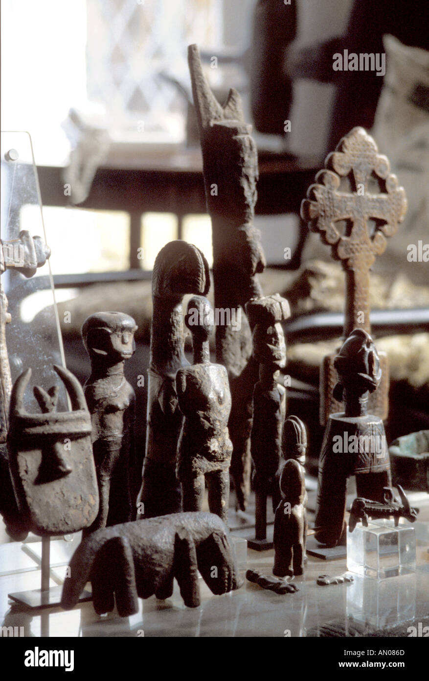 Collection of traditional African art Stock Photo - Alamy