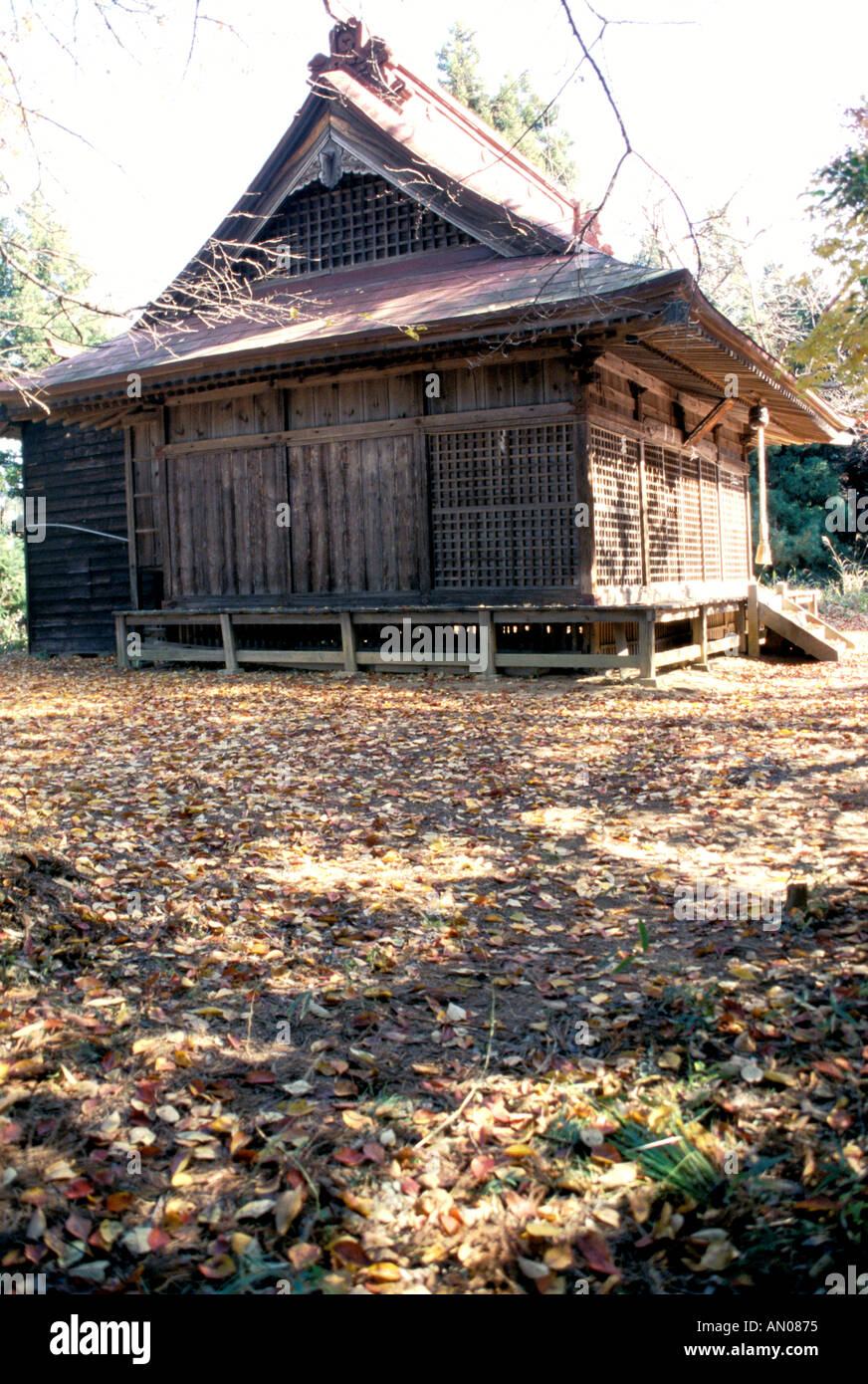 Rural Shinto shrine near Koriyama Japan Stock Photo - Alamy