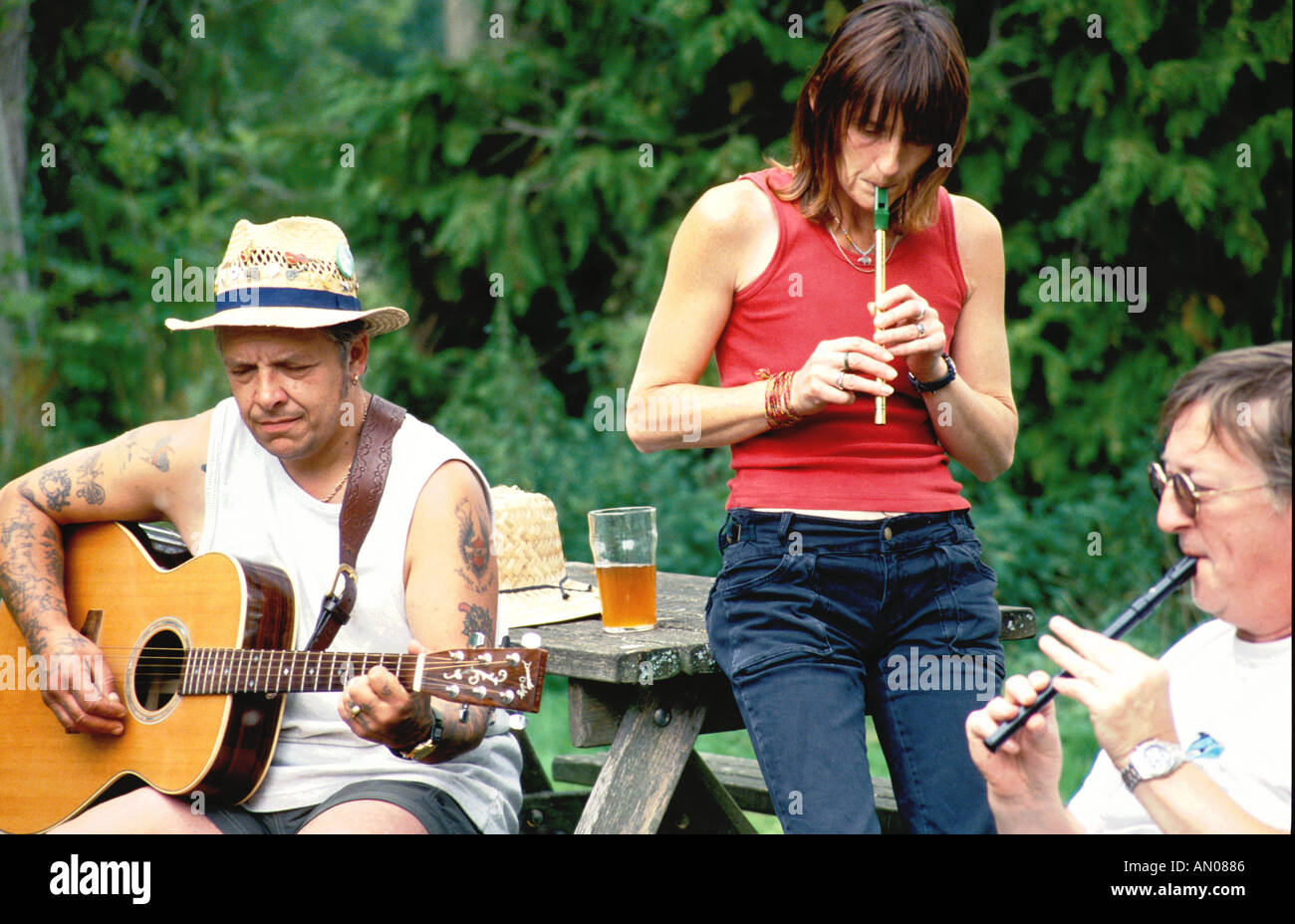 English folk music trio Stock Photo - Alamy