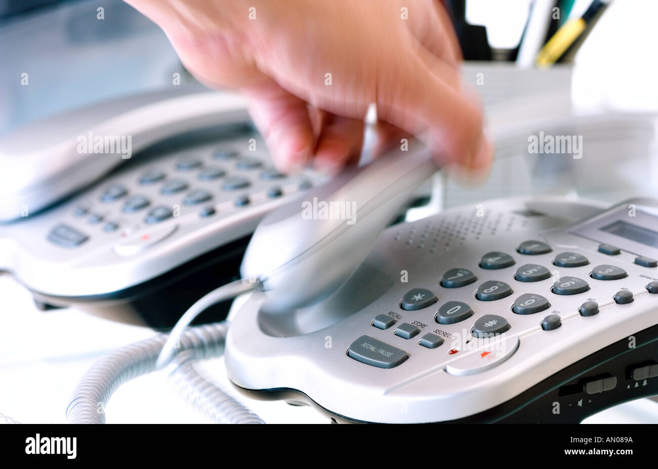 Hand slamming phone hi-res stock photography and images - Alamy