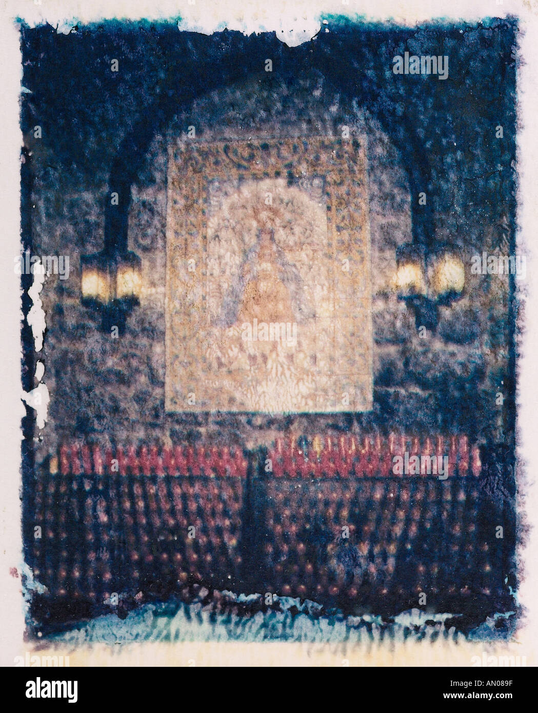 image transfer candle worship monastery spain icon Stock Photo - Alamy