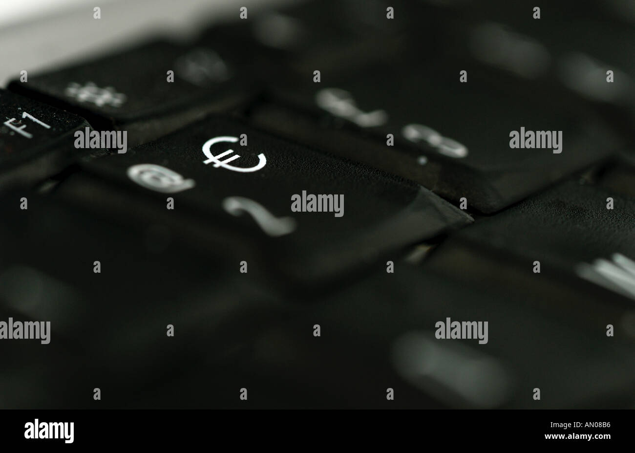 euro key on keyboard monetary Stock Photo - Alamy