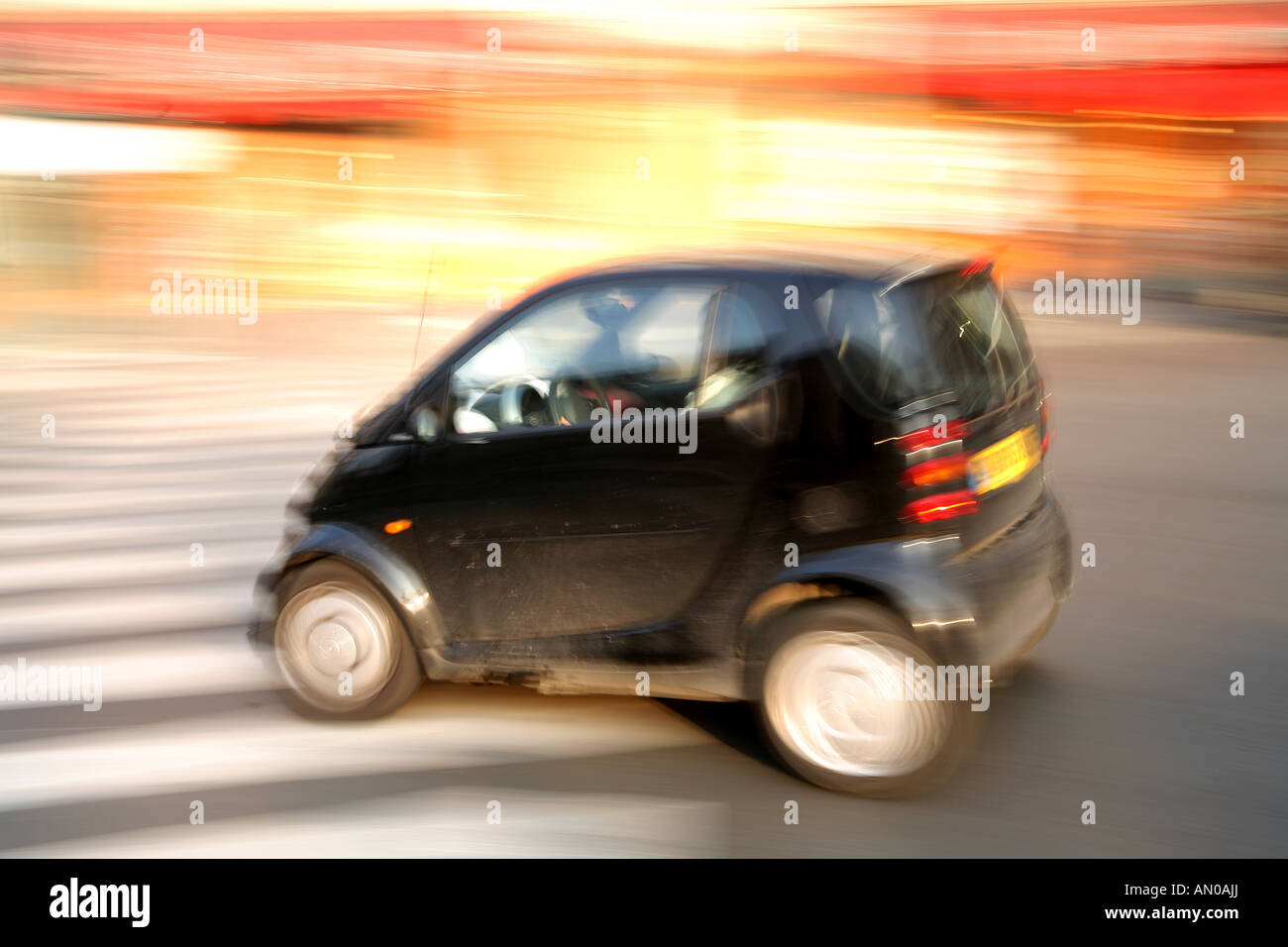 traffic in paris shot with low shutter speed panning Stock Photo - Alamy