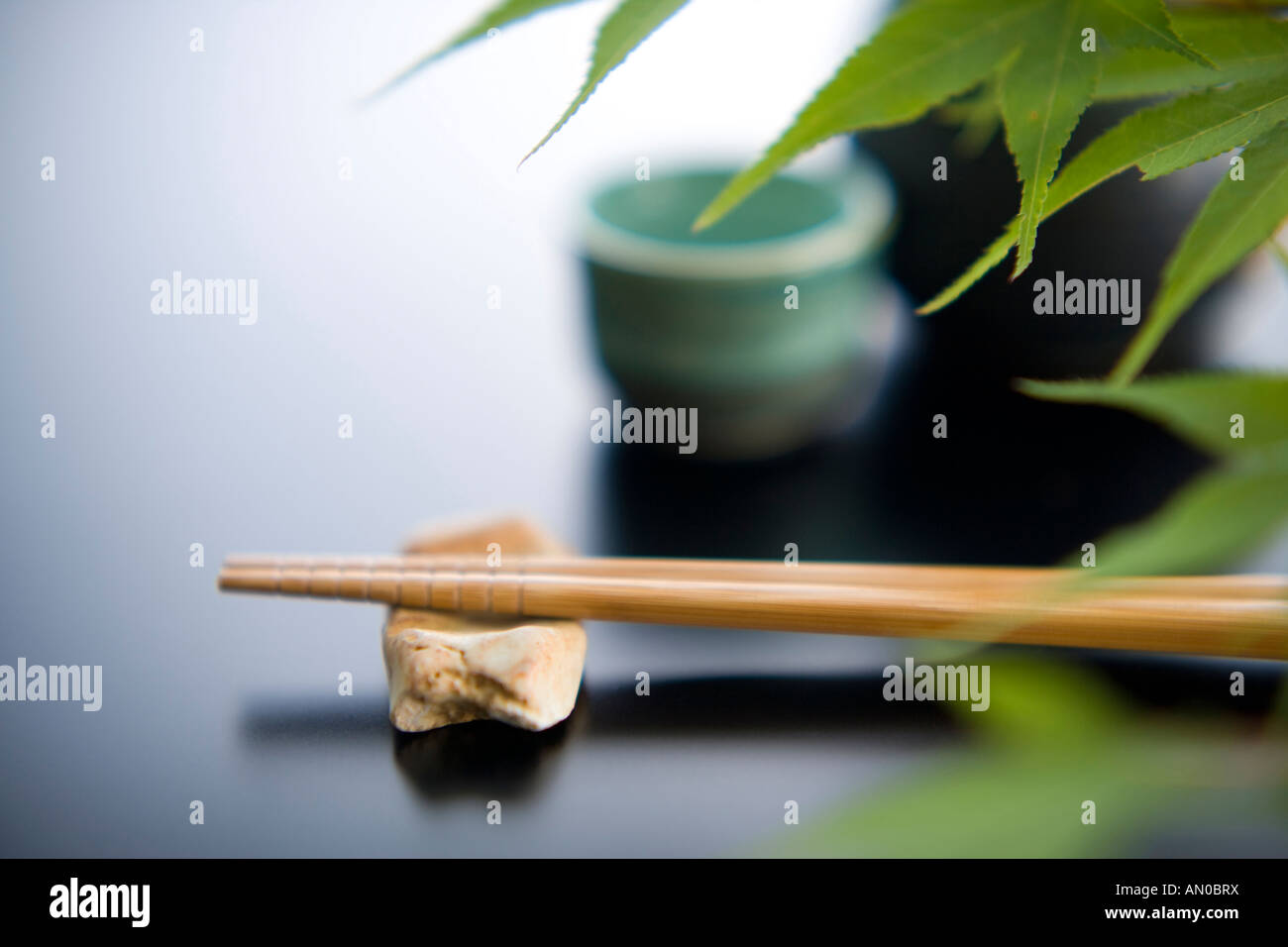 Chopstick rest and chopsticks Stock Photo - Alamy