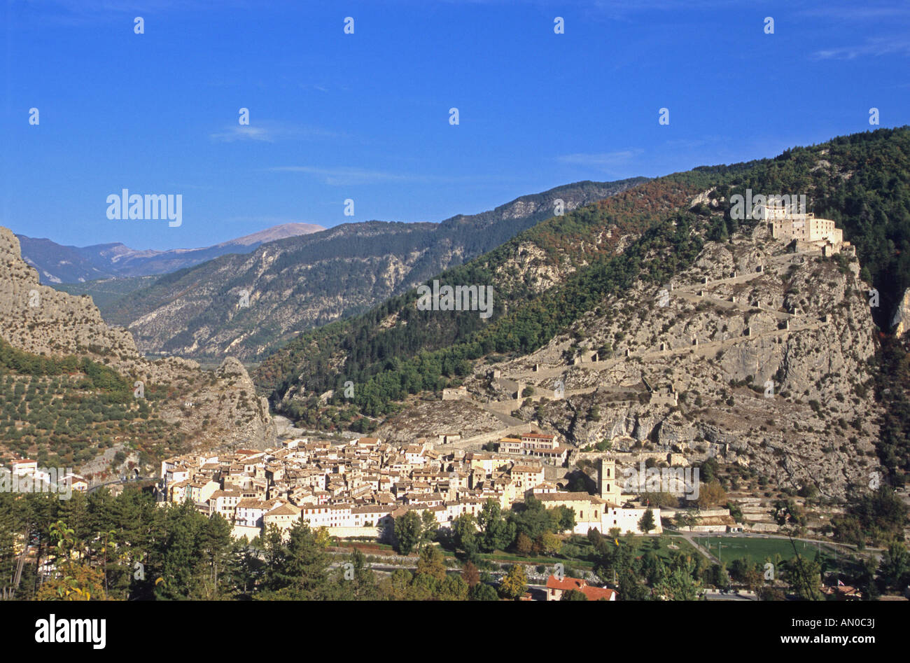 Entrevaux Vallee du Var Alpes de Haute Provence 04 PACA France Europe ...