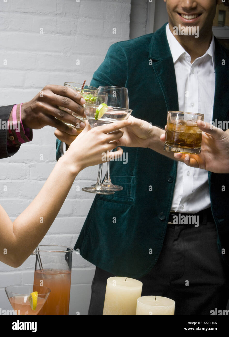 Human hands toasting drinking glasses hi-res stock photography and ...