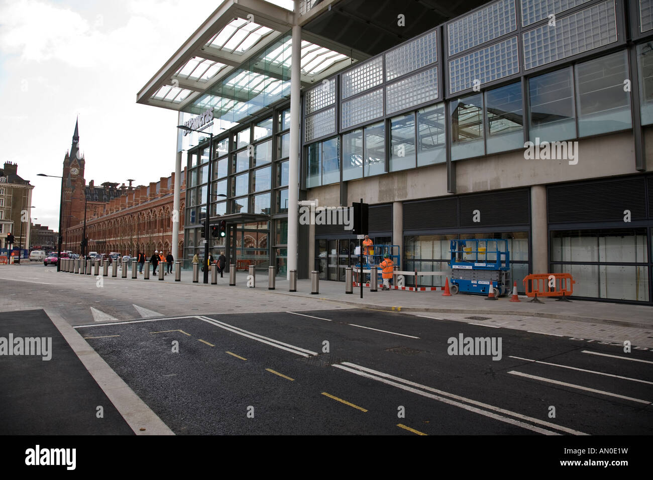 The east side of St Pancras International Railway Station with the ...