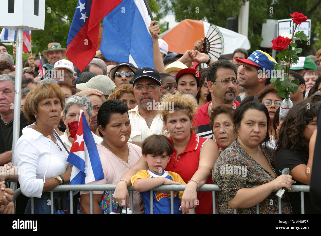 Miami Florida,funeral of Cuban Salsa Queen Celia Cruz,crowds,audience ...