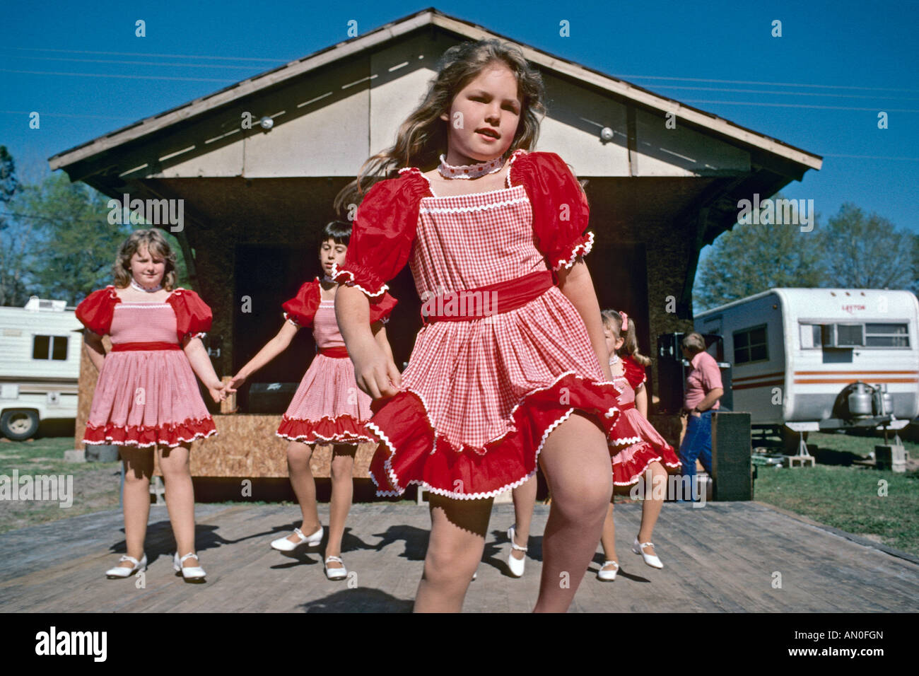 Square dancers performing at a festival in Florida USA Stock Photo - Alamy