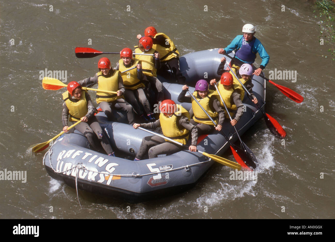Rafting in the Pyrenees Stock Photo - Alamy