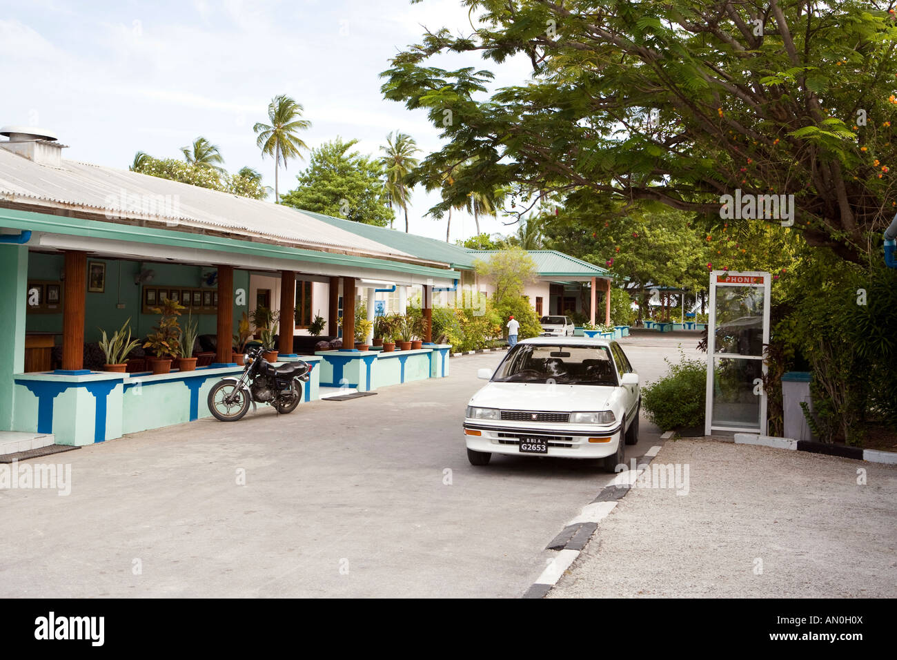 Maldives Addu Atoll Gan Island Government Rest House Stock Photo - Alamy