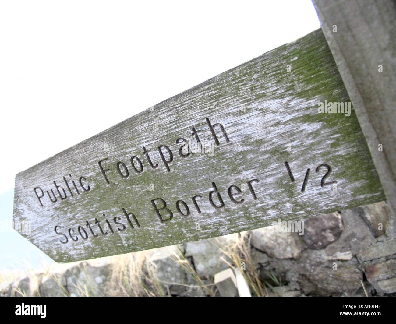 half mile from the scottish border Stock Photo - Alamy