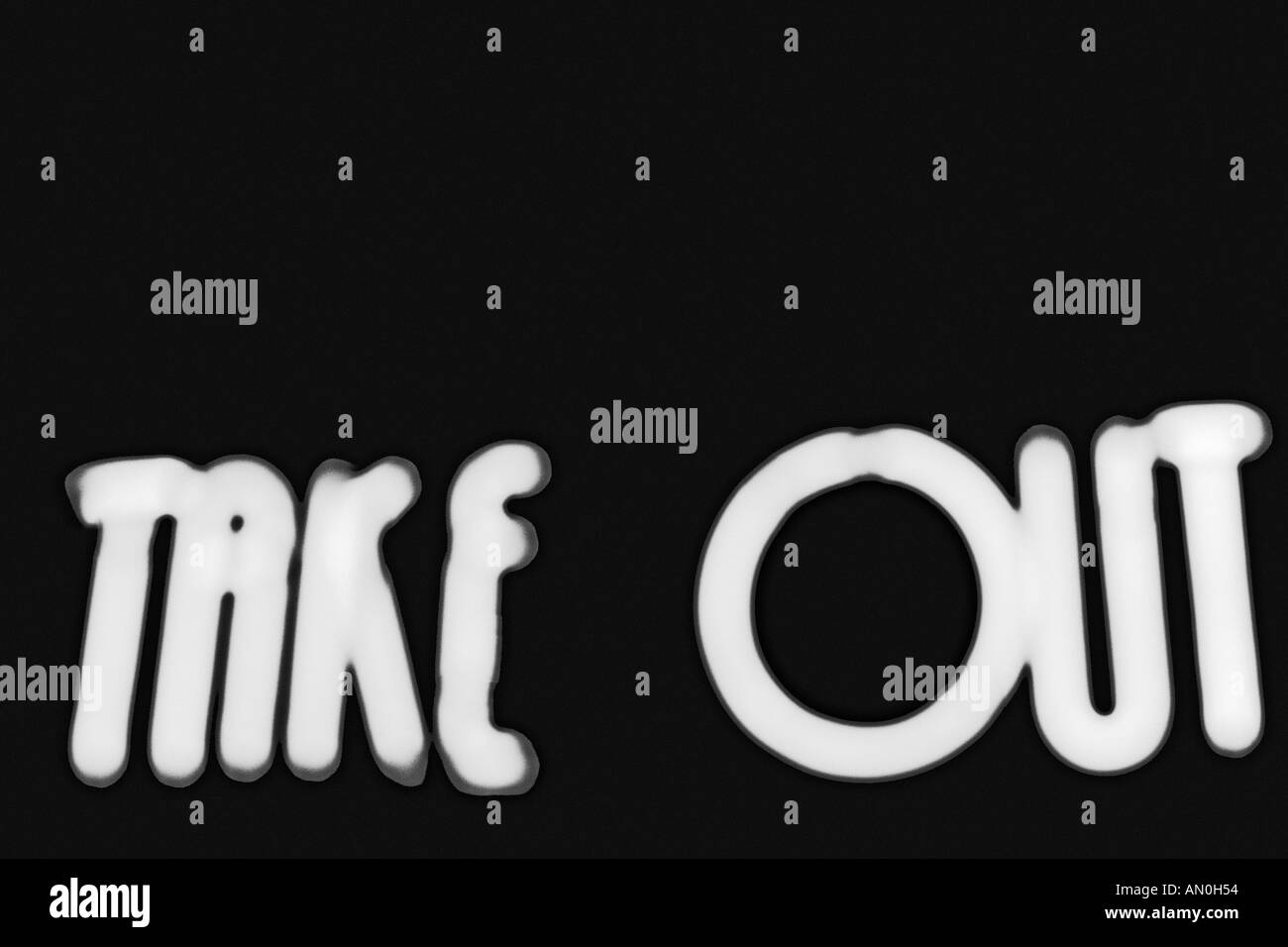 Take out sign hi-res stock photography and images - Alamy